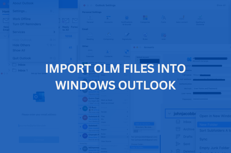 How to Import OLM Files into Windows Outlook? - The Run Time
